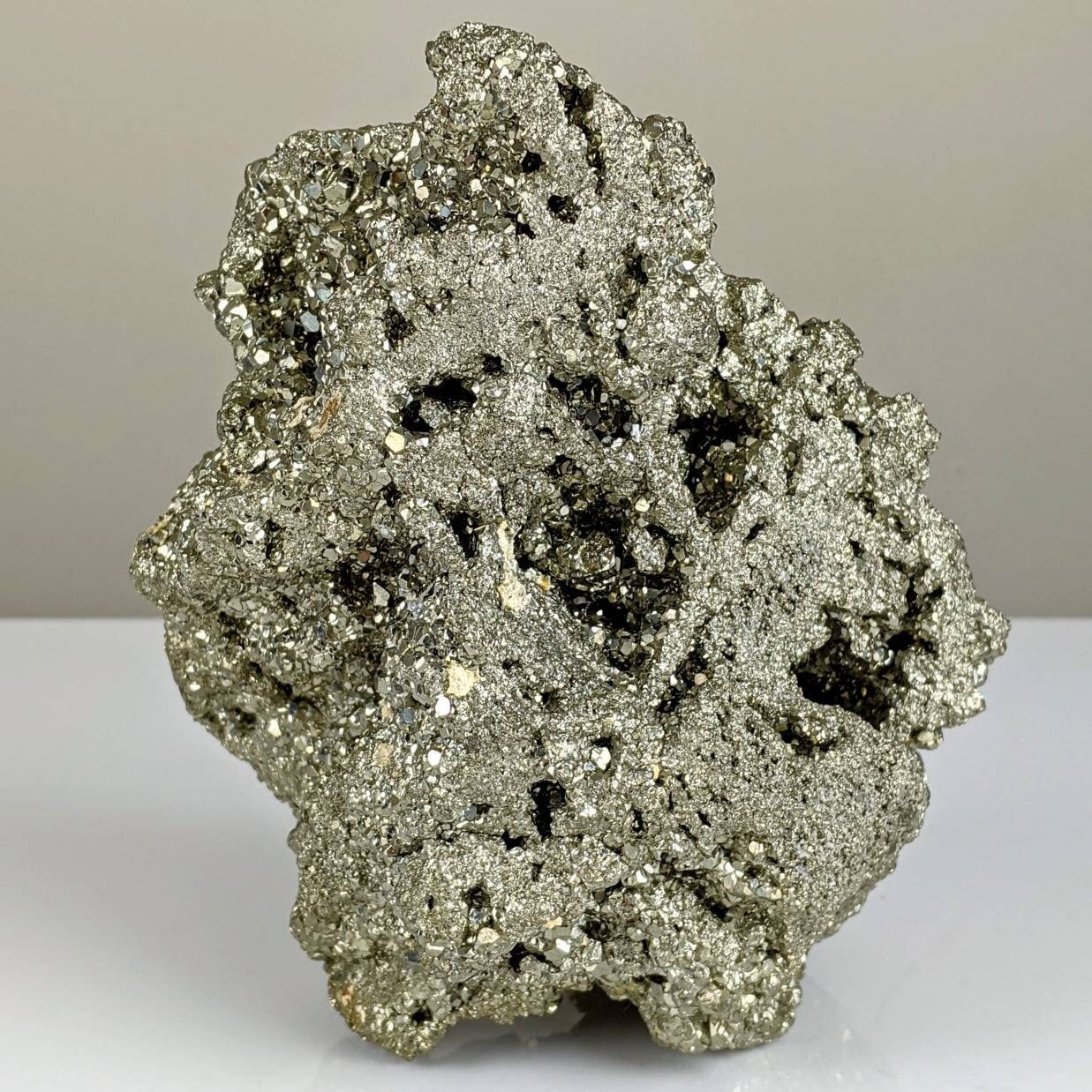 Home & Living Large Pyrite Cluster Natural Iron Pyrite Metallic Crystal ...