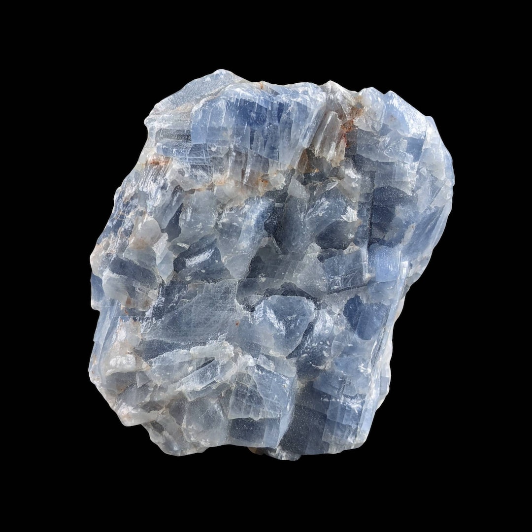 Blue Calcite Crystal Boulder Rocks Mineral Display Specimen Decor ...