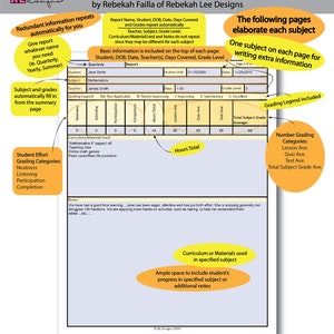 Report Template Full Page Version (PDF Fillable Form) - Etsy