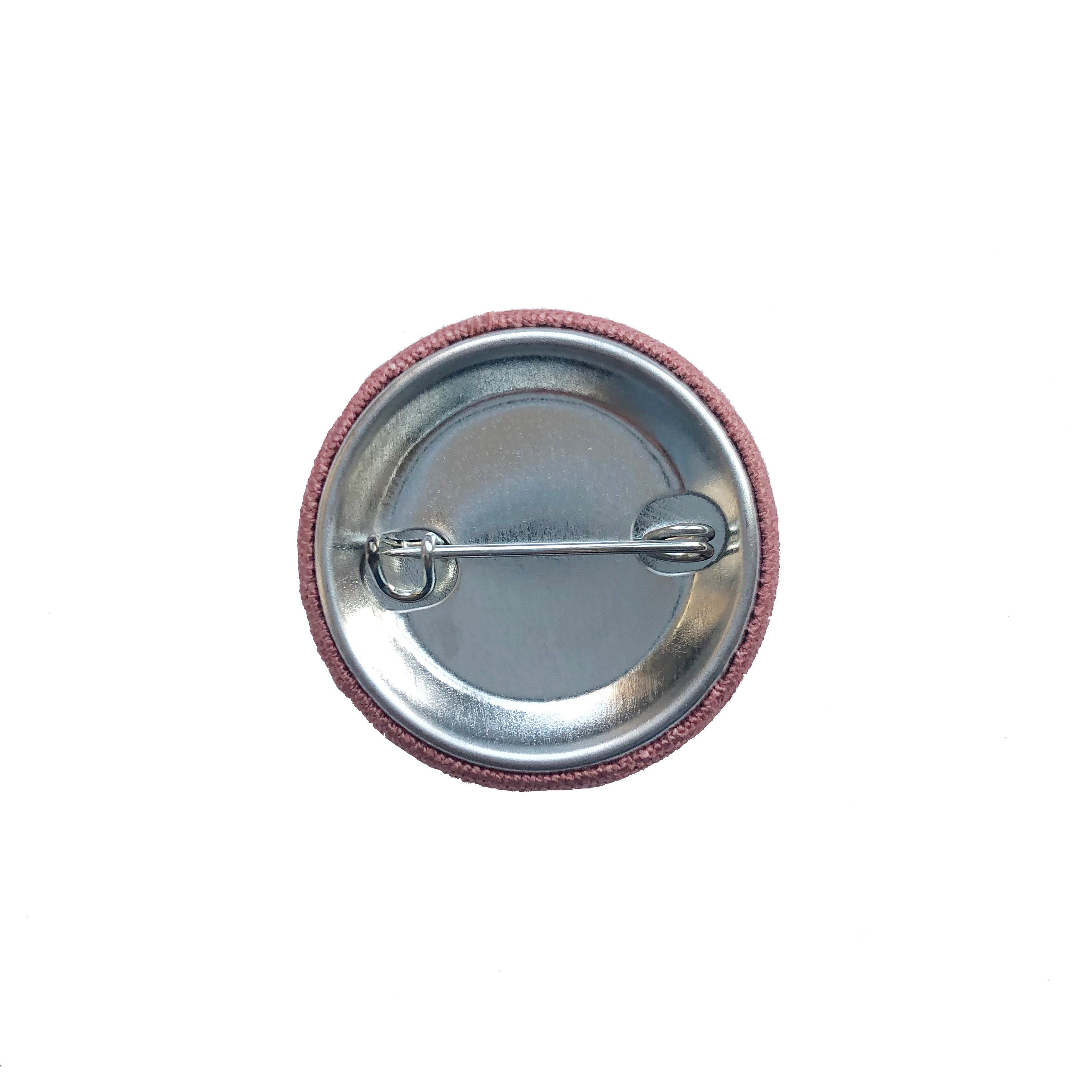 Leaves on Dark Pink Pin Hand Embroidered Pin - Etsy