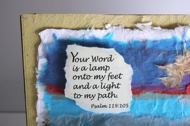 Promise Papers Psalm 119:105 Art Collectibles Home Decor | Etsy