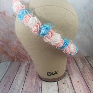 Trans Pride Flower Crown Queer Flower Crown Trans Pride - Etsy