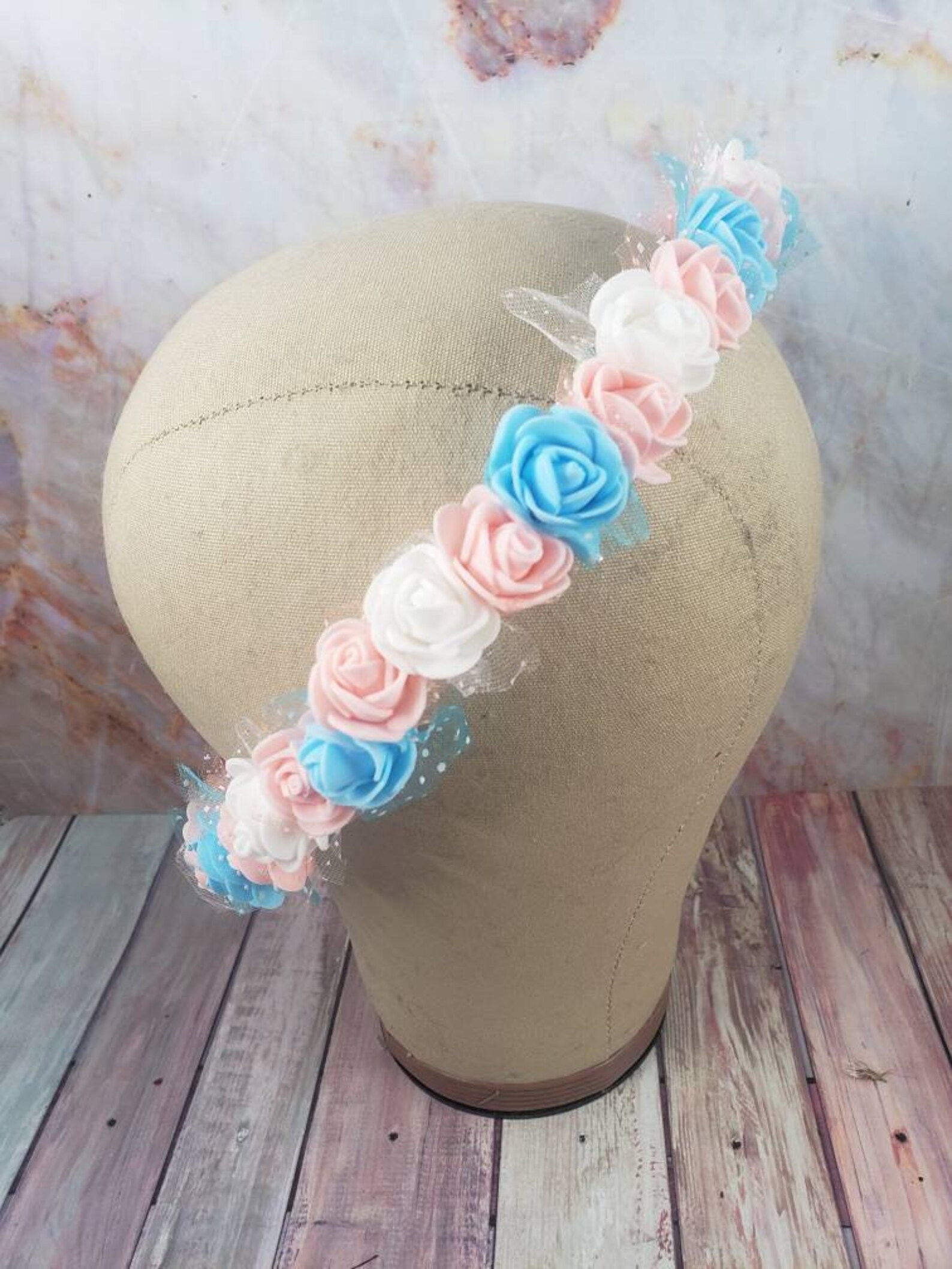 Trans Pride Flower Crown Queer Flower Crown Trans Pride - Etsy