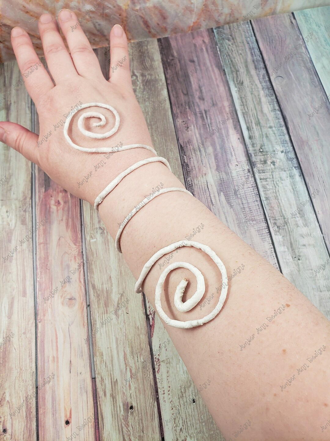 White Arm Cuff, Floral Wire Arm Cuff, Bridal Arm Cuff, Vine Arm Wrap ...