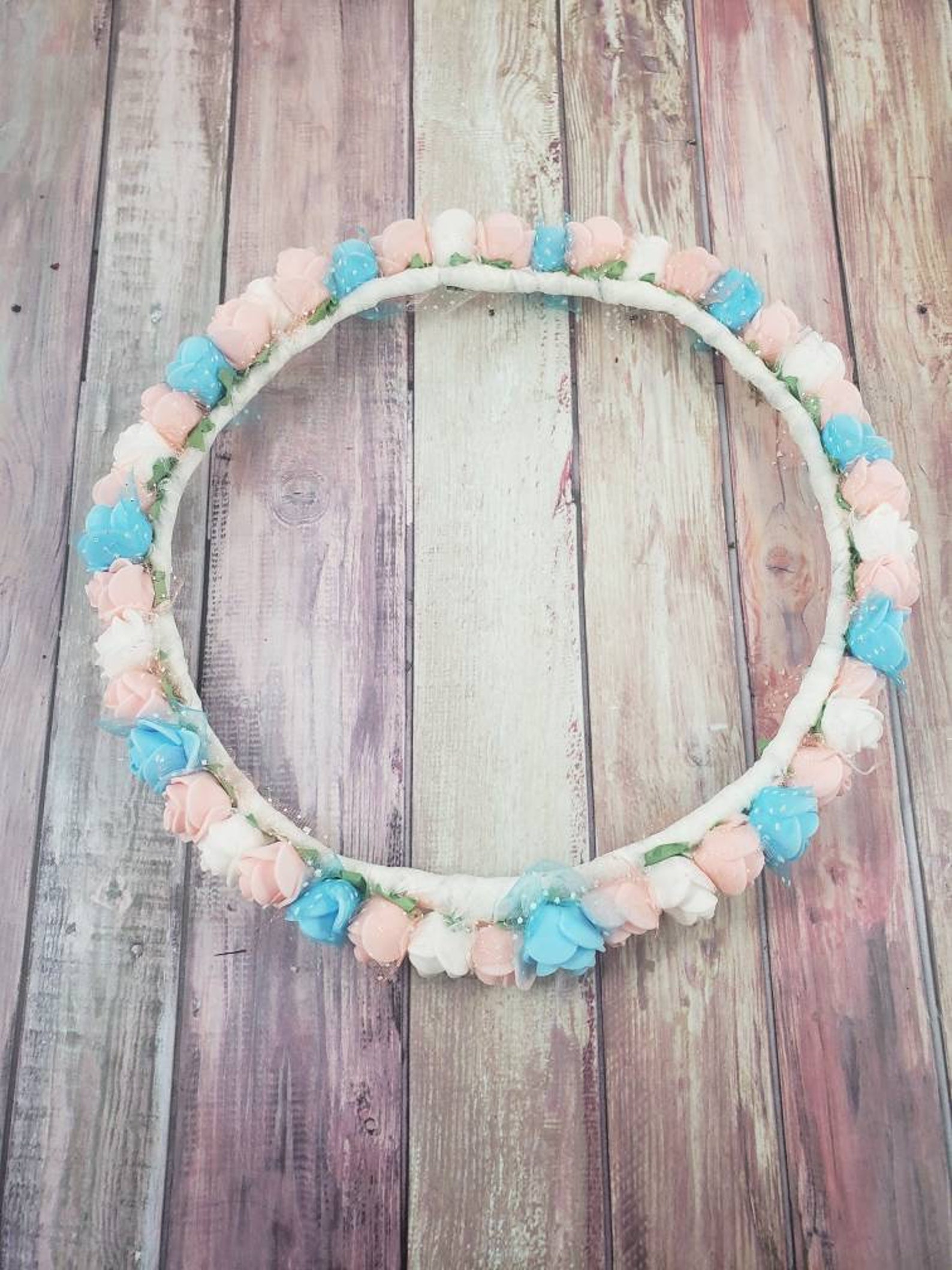 Trans Pride Flower Crown Queer Flower Crown Trans Pride - Etsy