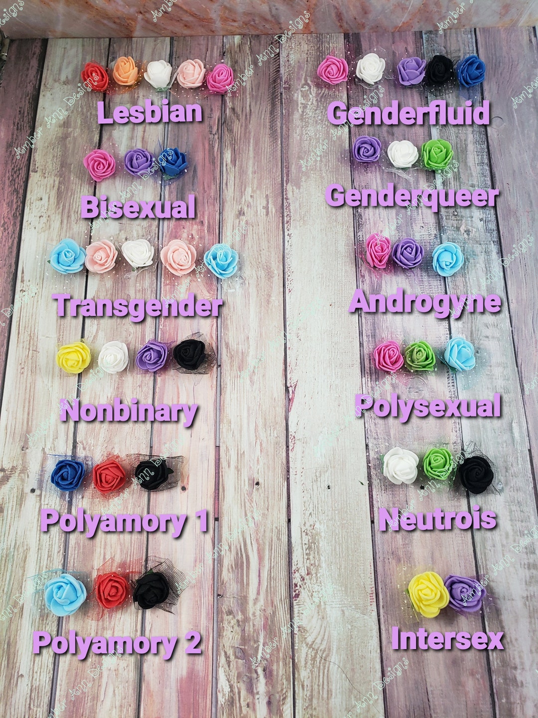 Custom Pride Flag Color Themes, Pride Flower Crown, Lesbian, Nonbinary ...