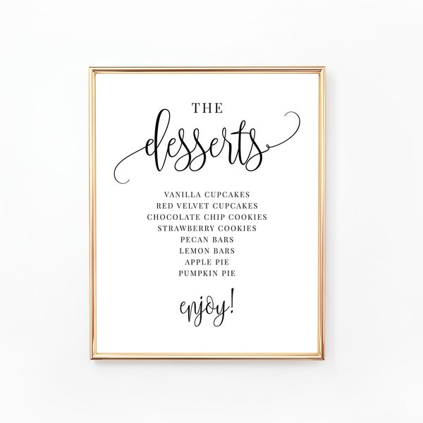 Dessert Signs - Etsy