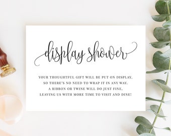 Display Shower Cards Instant Download Calligraphy Instant - Etsy