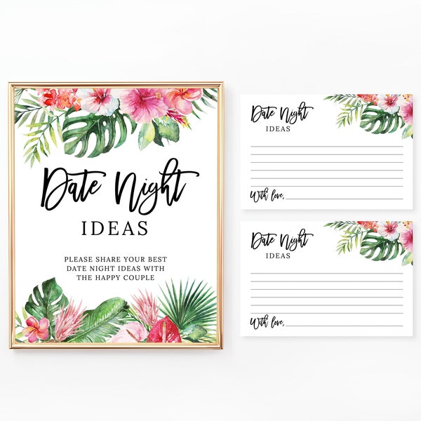 Date Night Ideas Sign - Etsy