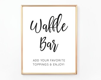 Wedding Waffle Bar | Etsy