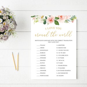 12 Bridal Shower Games Bundle, Printable Shower Games Package, Floral ...