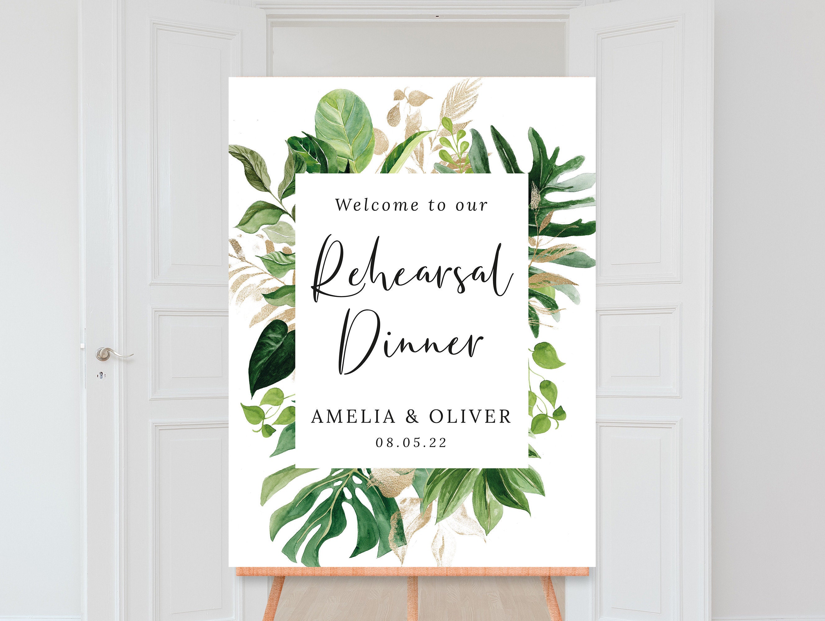 Tropical Rehearsal Dinner Welcome Sign Printable Sign | Etsy