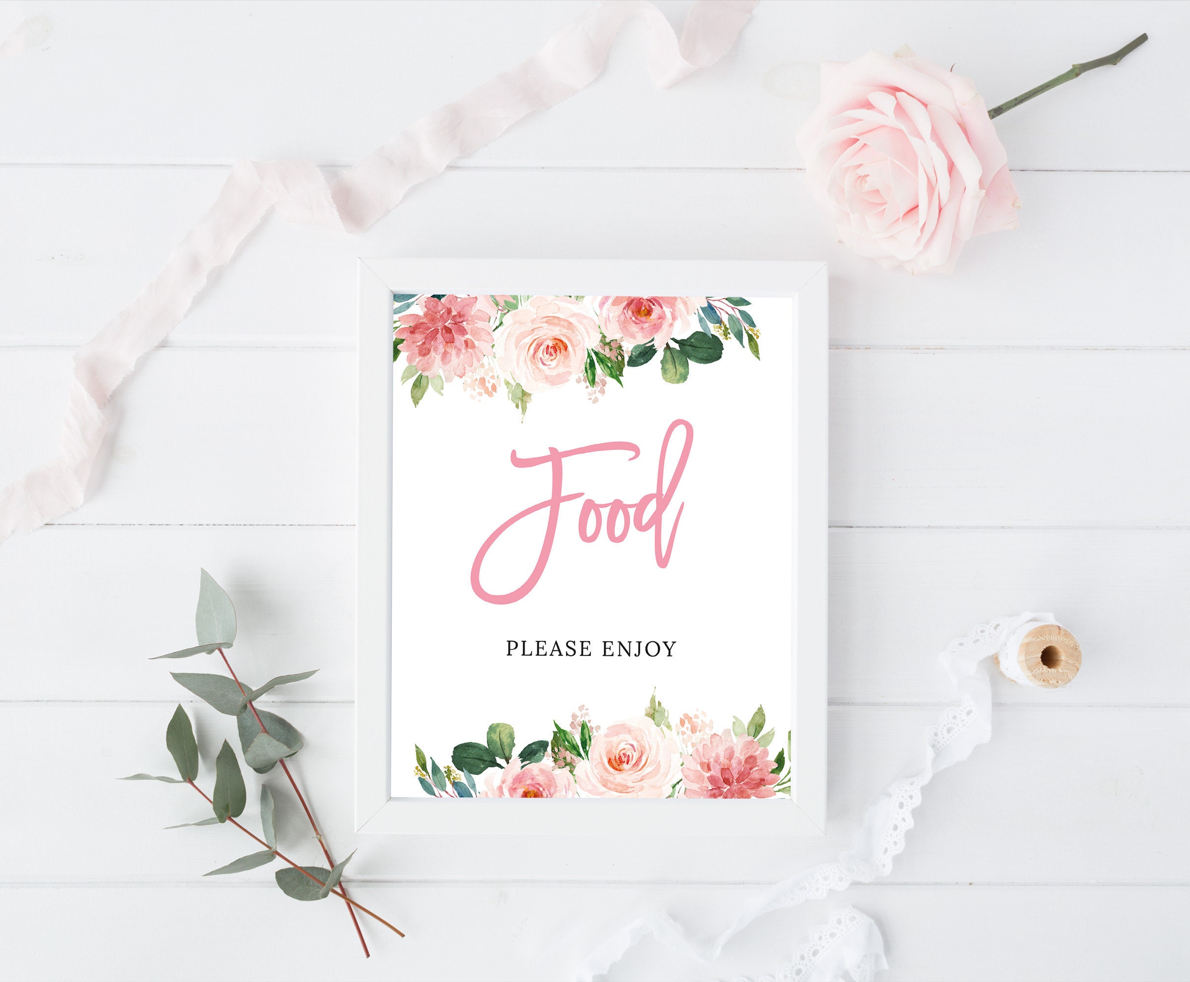 Food Printable Sign Wedding Reception Bridal Shower Baby - Etsy Canada