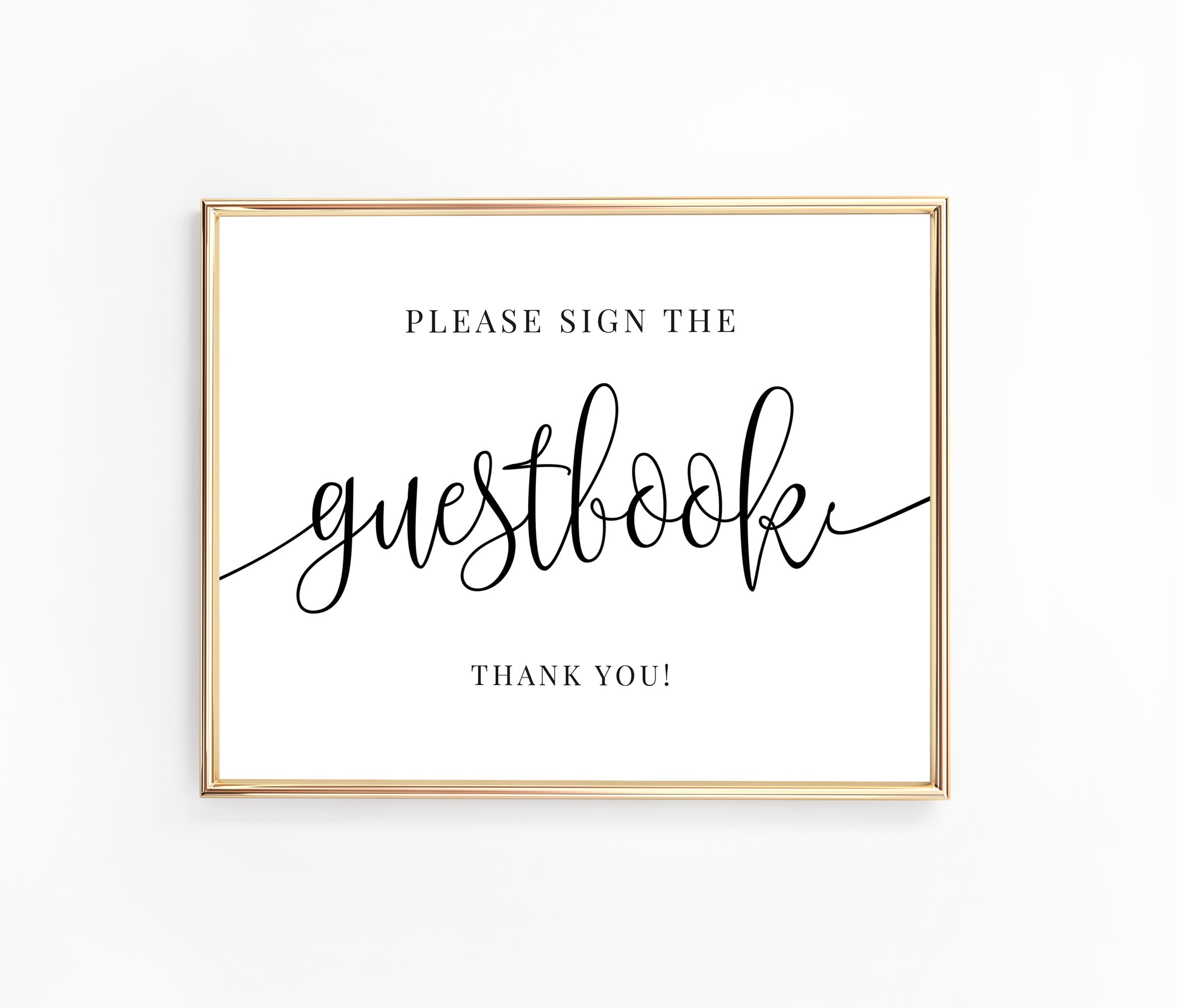 Guestbook Sign Please Sign the Guestbook Printable 8x10 | Etsy