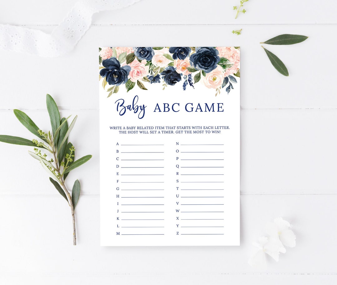 Baby ABC Game, Baby Shower Games, Baby Alphabet, Baby ABC, Fun Game ...