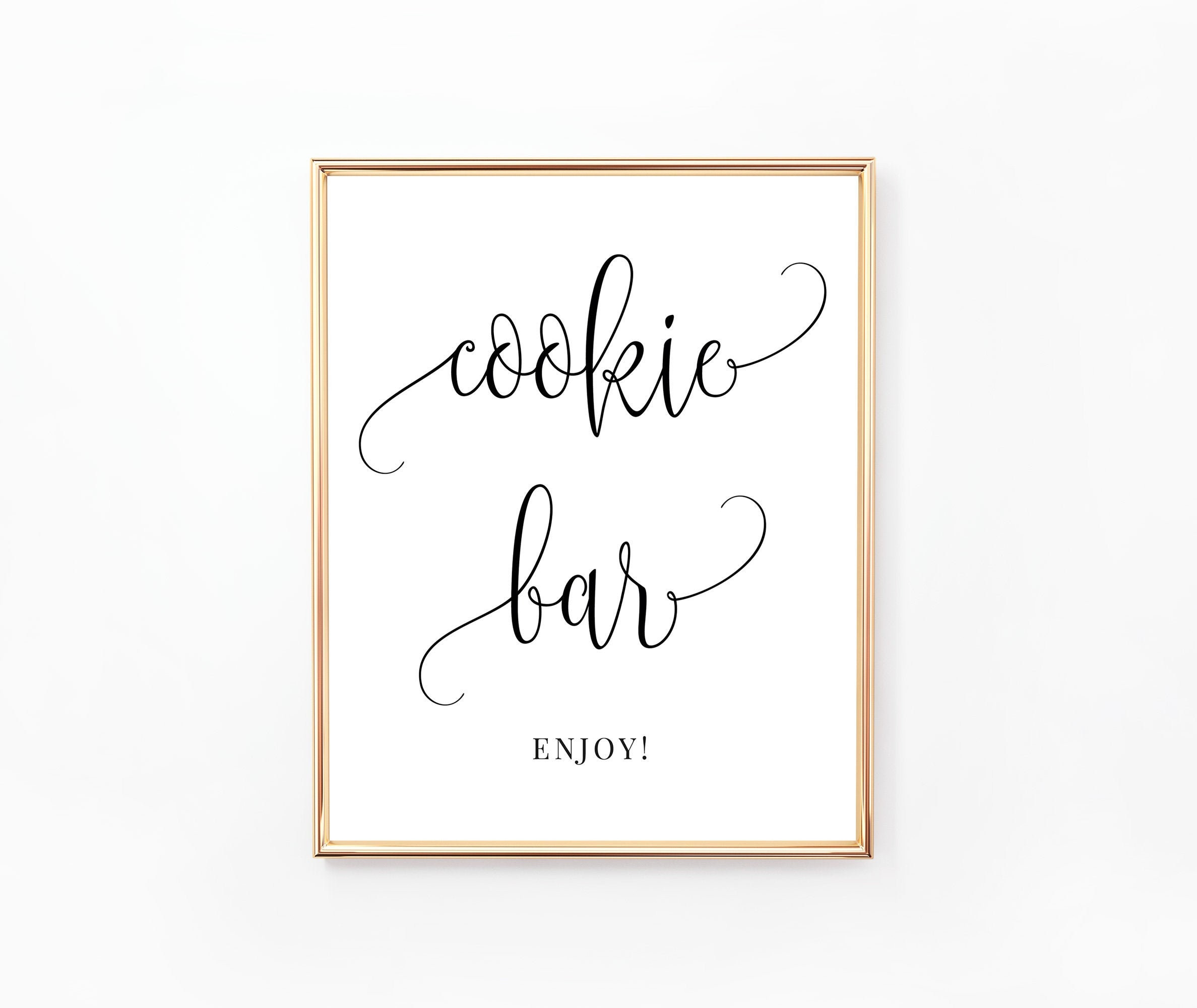 Cookie Bar Sign Cookie Table Sign Dessert Bar Sign Wedding | Etsy