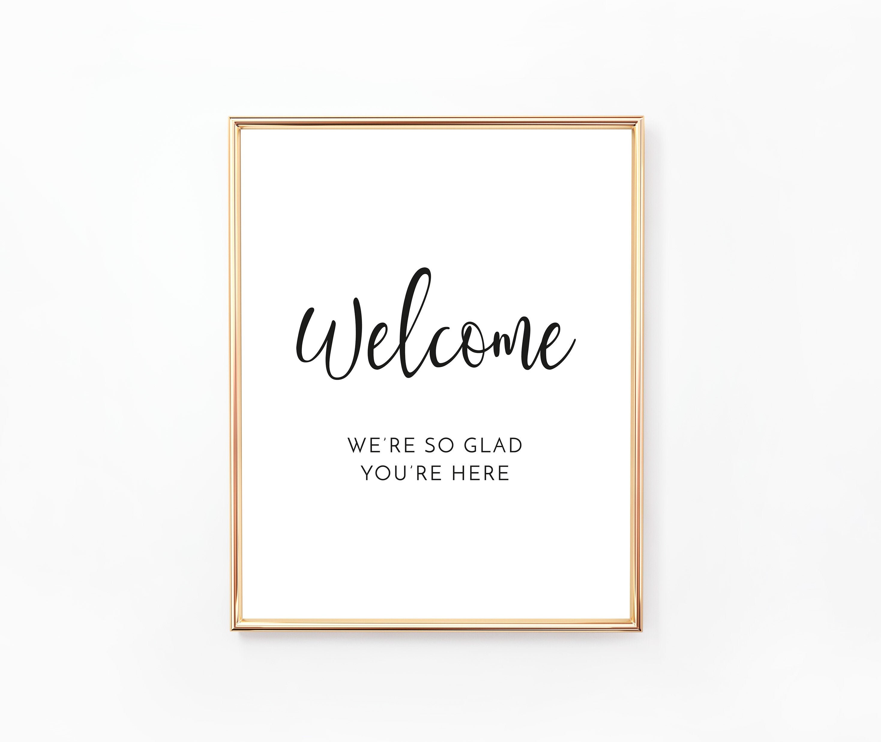 Welcome Sign Printable Welcome Sign Wedding Reception | Etsy