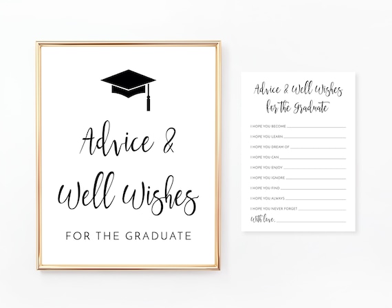 Graduation Advice Cards Printable Big Dot Of Happiness Goodbye High
