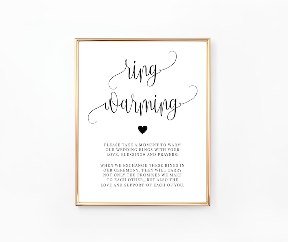 Ring Warming Sign Wedding Sign Printable Wedding Sign Ring - Etsy