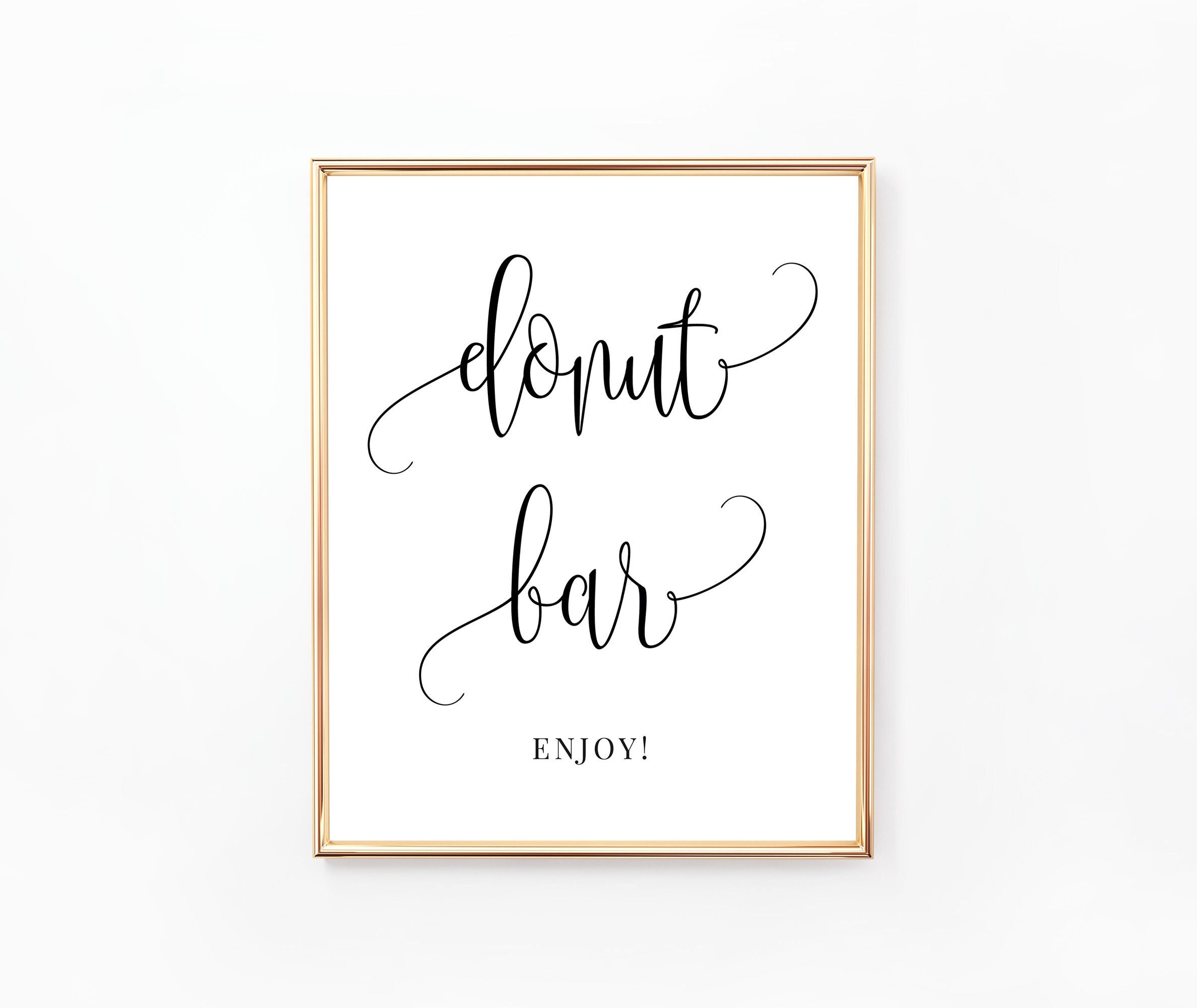 Donut Bar Sign, Printable Sign, Treats Sign, Donut Sign, Wedding ...