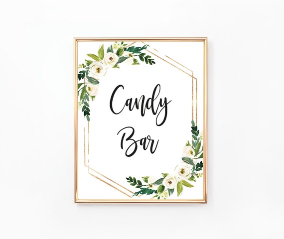 Candy Bar Sign Printable Dessert Table Sign Candy Table | Etsy