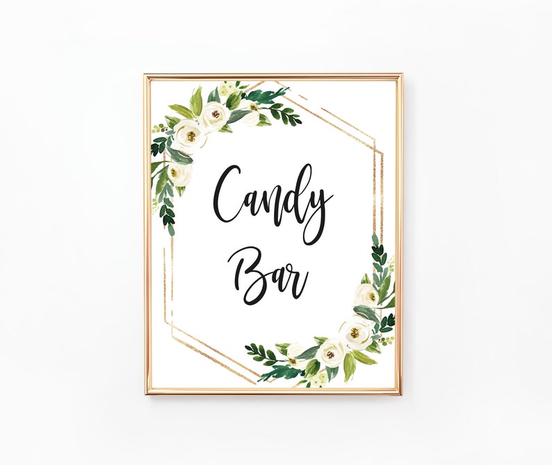 Candy Bar Sign Printable Dessert Table Sign Candy Table | Etsy