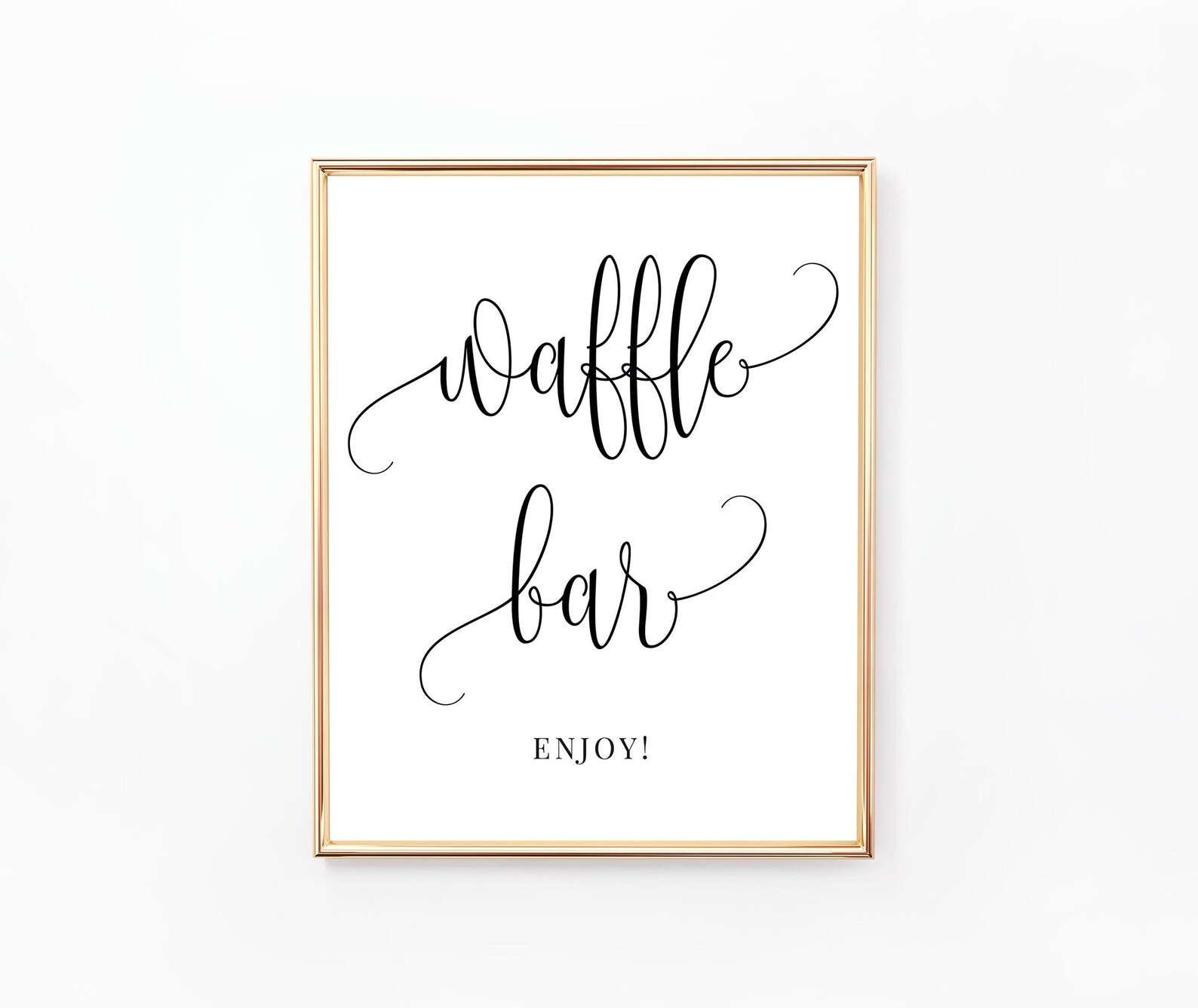 Waffle Bar Sign Printable Dessert Table Sign Buffet Candy - Etsy