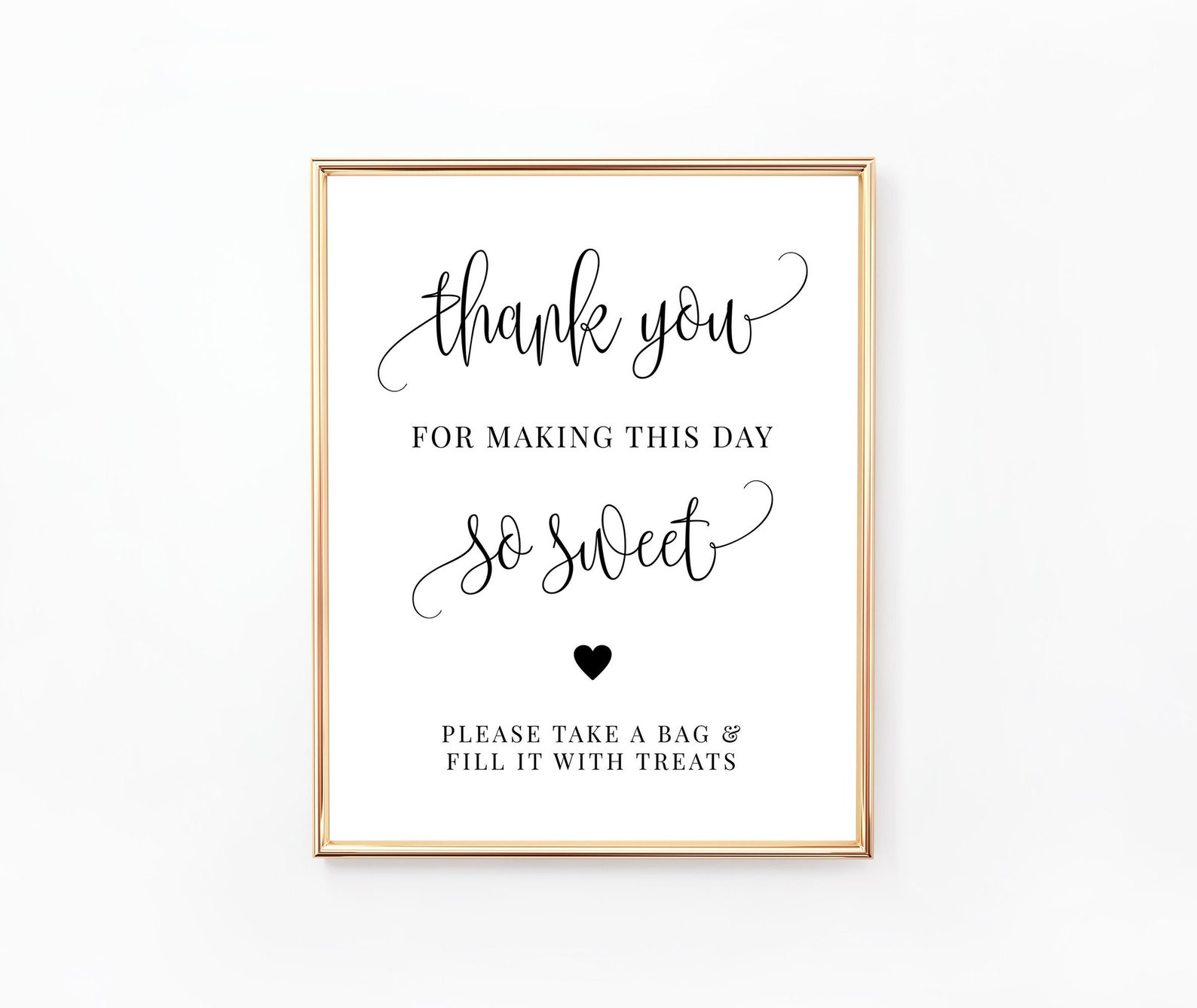 Sweets and Treats Sign, Candy Bar, Desserts, Thank You for Making This ...