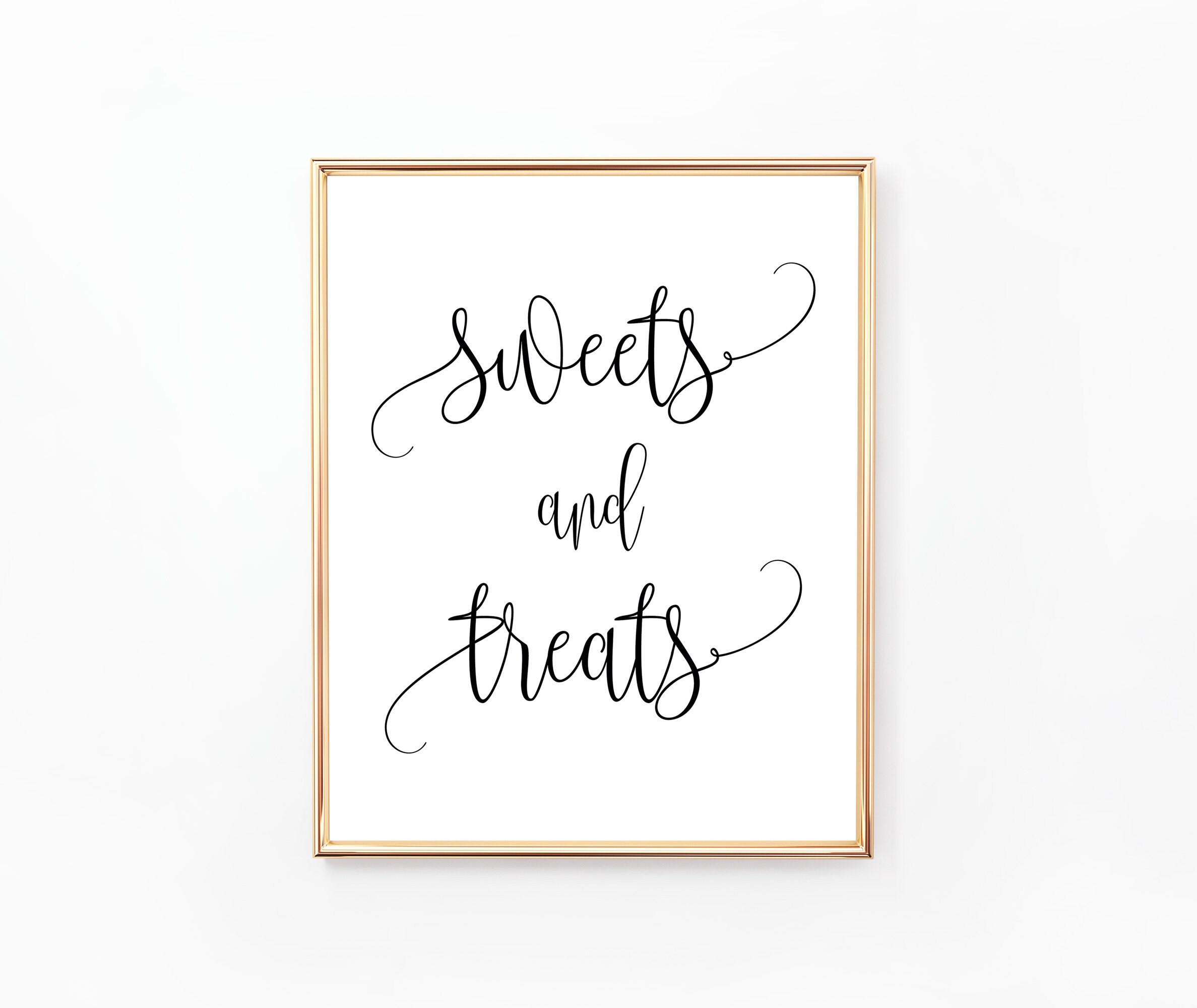 Sweets and Treats Sign Dessert Table Sign Wedding Dessert | Etsy