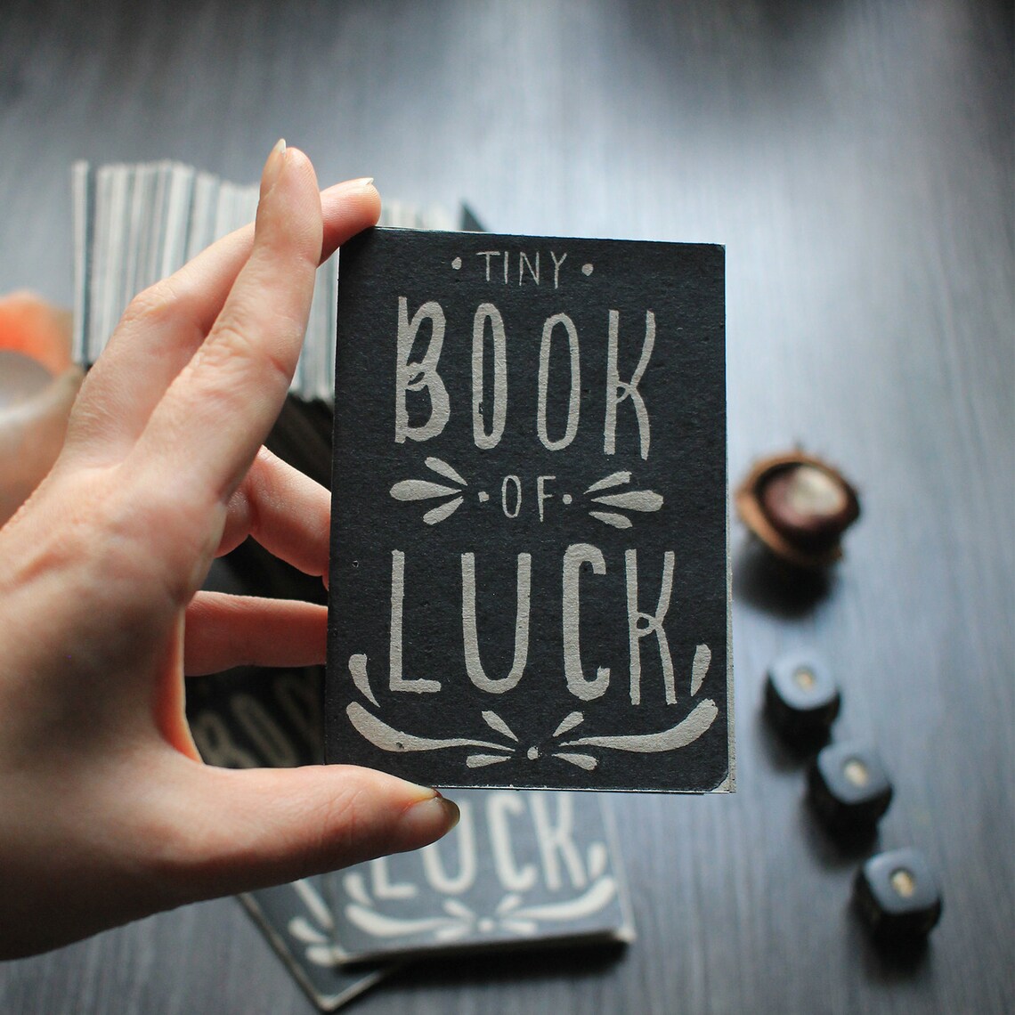 Handmade Linoprinted Tiny Book of Luck Zine Limited Edition - Etsy