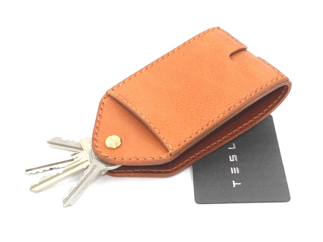 Tesla Key Card Holder, Leather Key Card Holder, Tesla Key Card Fob ...
