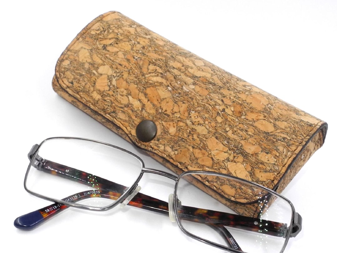 Cork Glasses Case, Vegan Eyeglass Case, Natur Cork Gift, Sustainable ...