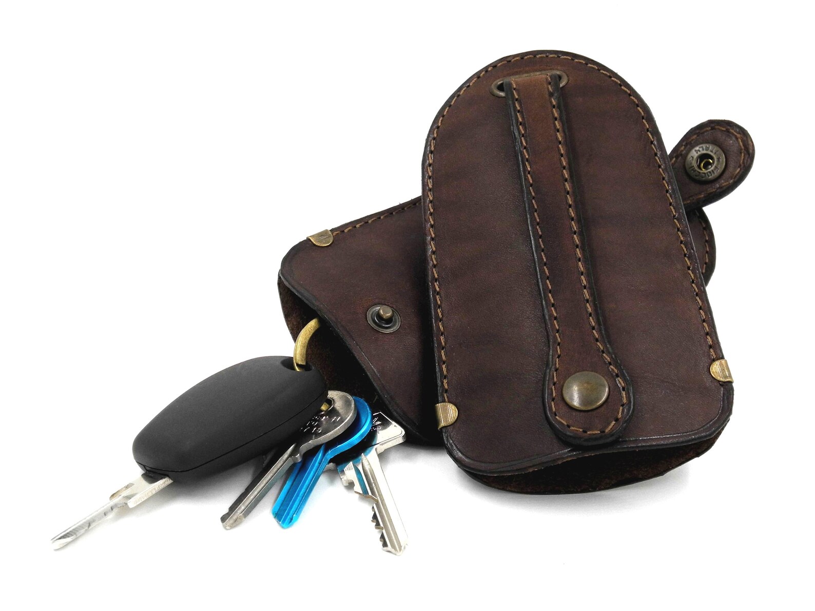 Bell Key Case Key Chain Leather Key Fob Leather Key Ring - Etsy