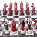 Knights Templar Chess Set, Crusaders Themed Hand Painted Figures ...