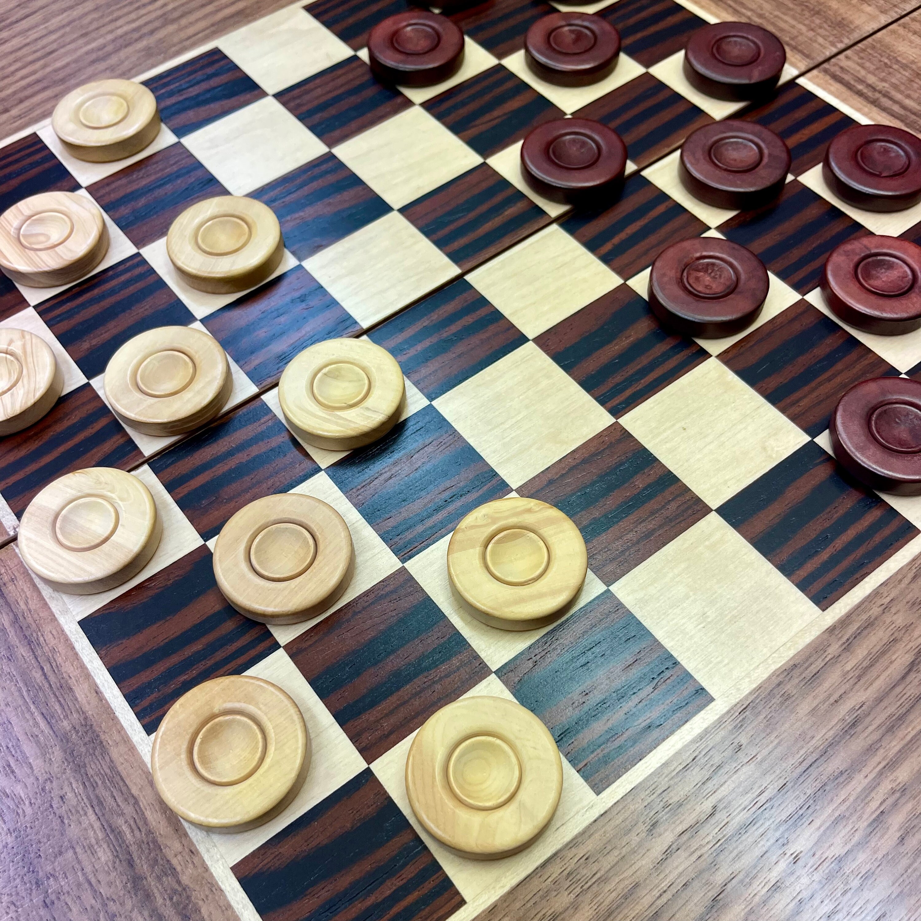 Handmade Walnut Turkish Backgammon Set, Traditional Inlaid Wood Tavla ...