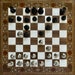 Silver and Black Metal Chess Set, Handmade With Inlaid Mother of Pearl ...
