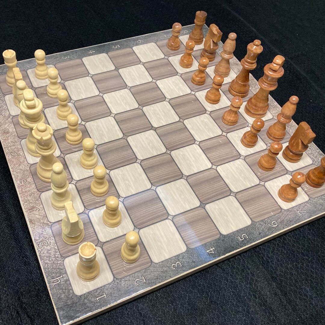 Platinum Oak Wooden Chess & Checkers Set. King's Height - Etsy