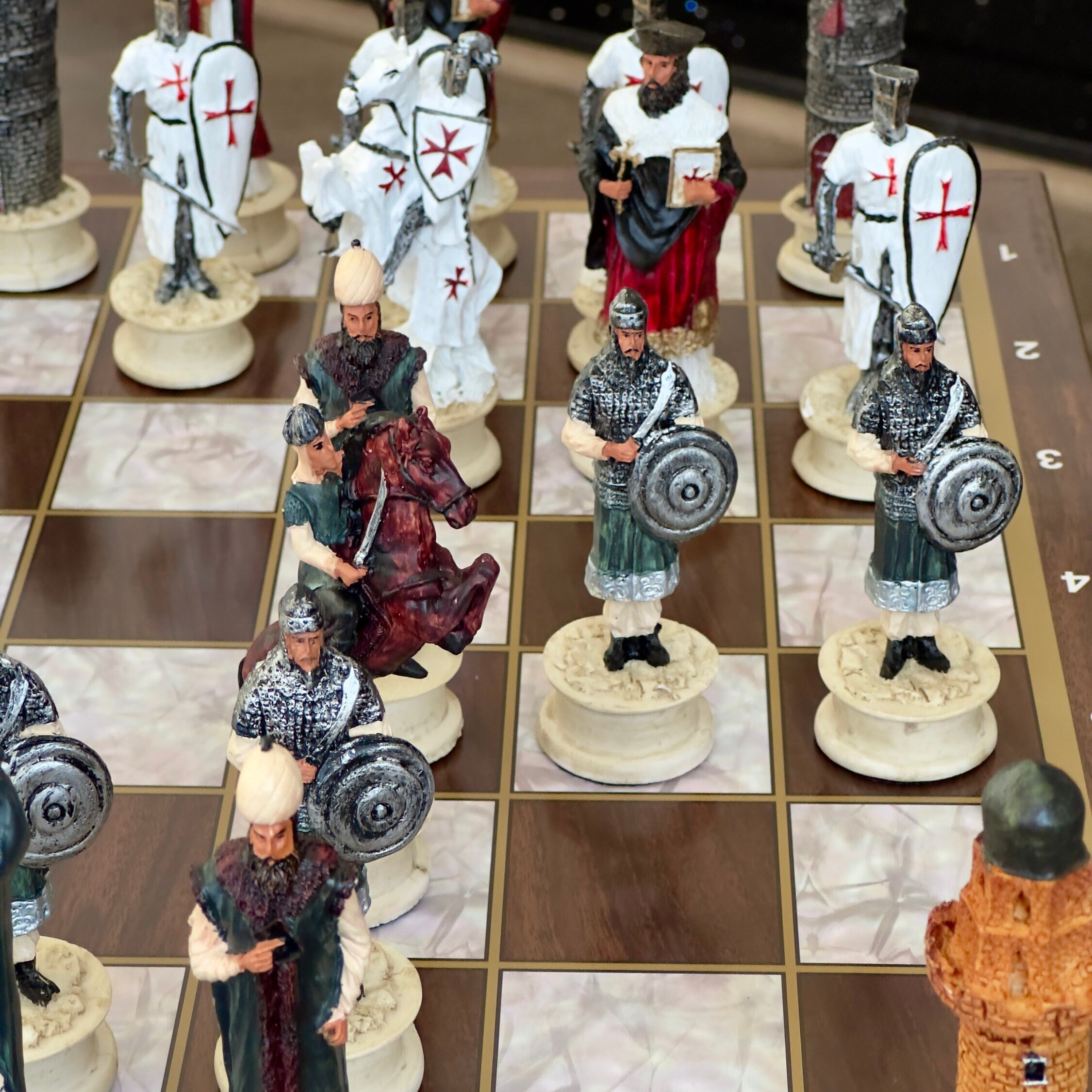 17.5 Crusaders and Ottomans Handmade Hand Painted Chess - Etsy
