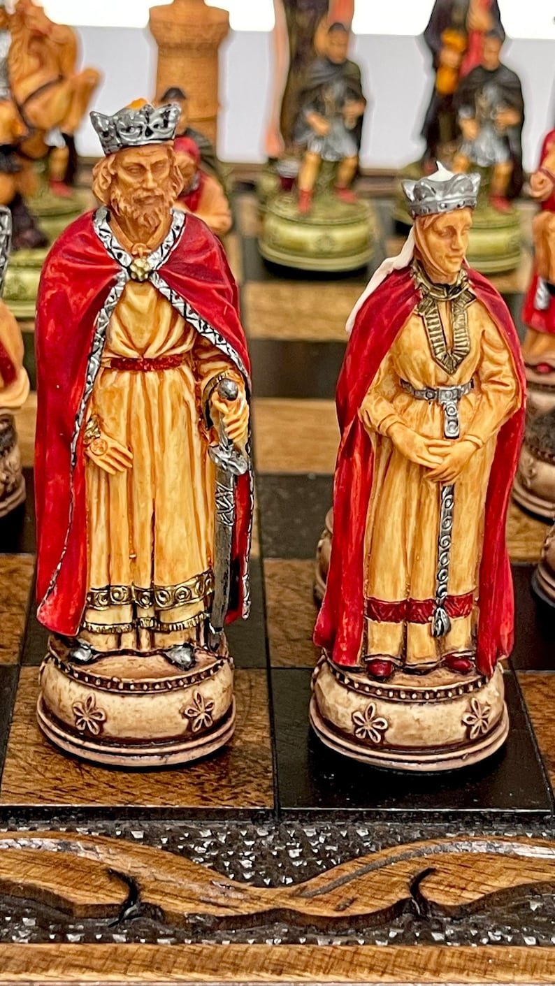 Camelot Chess Set With Handmade Solid Wood Chess Board | Will Be ...
