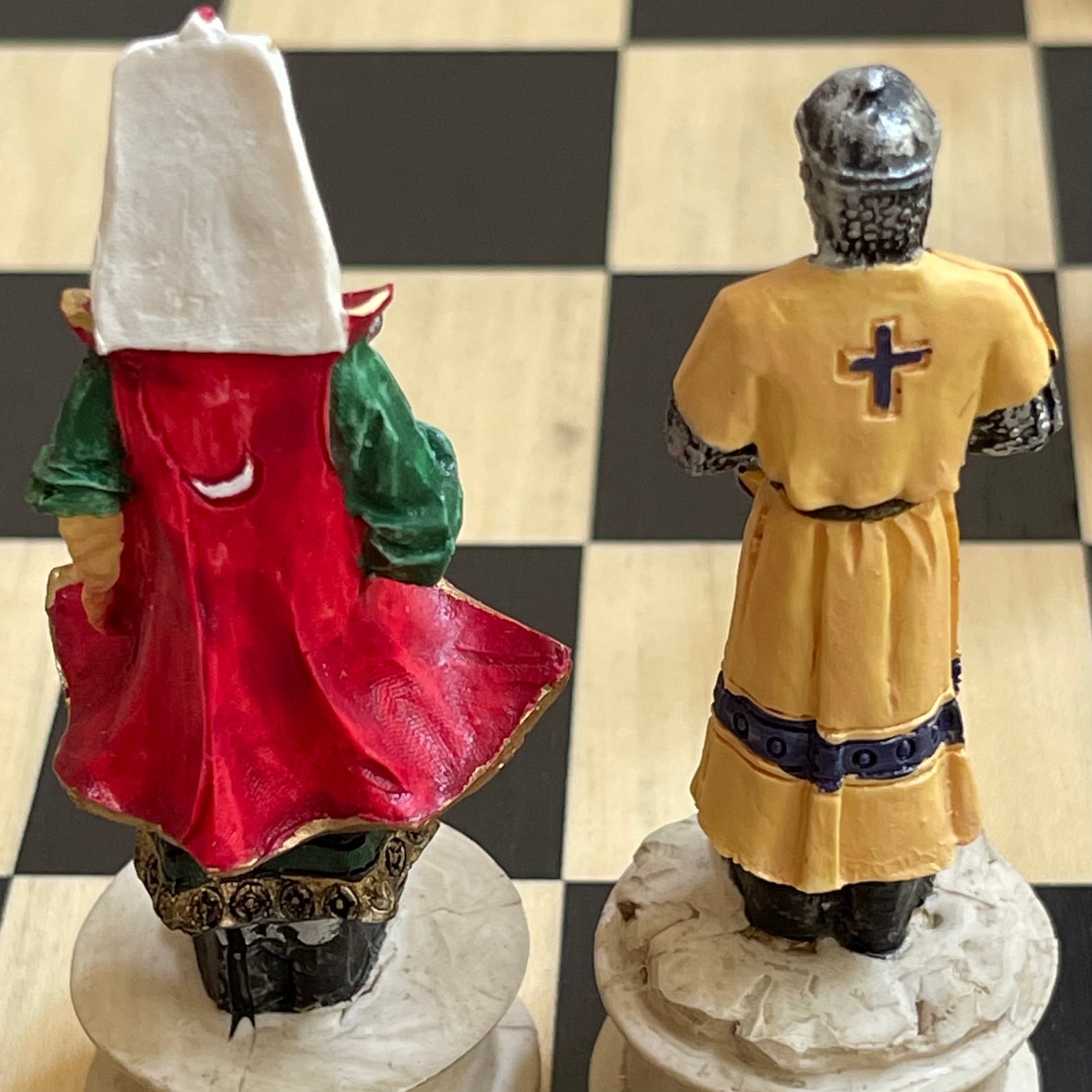 Byzantine and Ottomans Chess Set With Handmade Solid Wood Chess Board ...