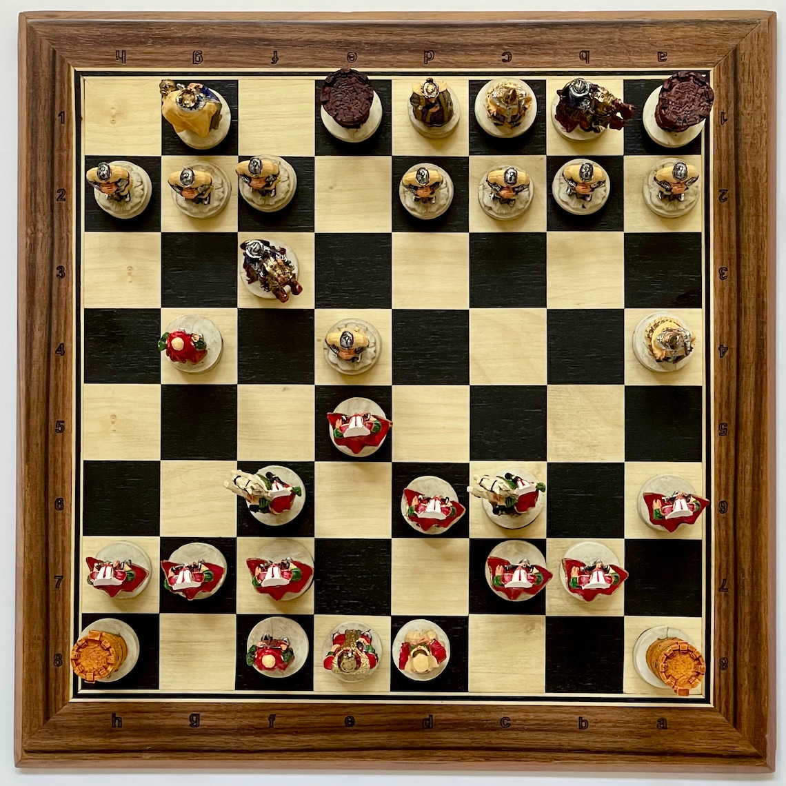 Byzantine and Ottomans Chess Set With Handmade Solid Wood - Etsy