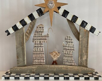 Rustic Manger Scene - Etsy