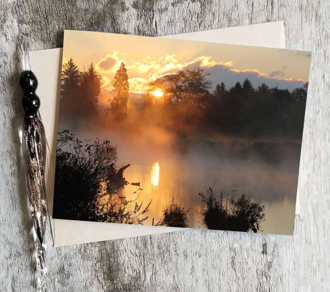 Sunrise Photo Card Blank Greeting Card Notecard With - Etsy