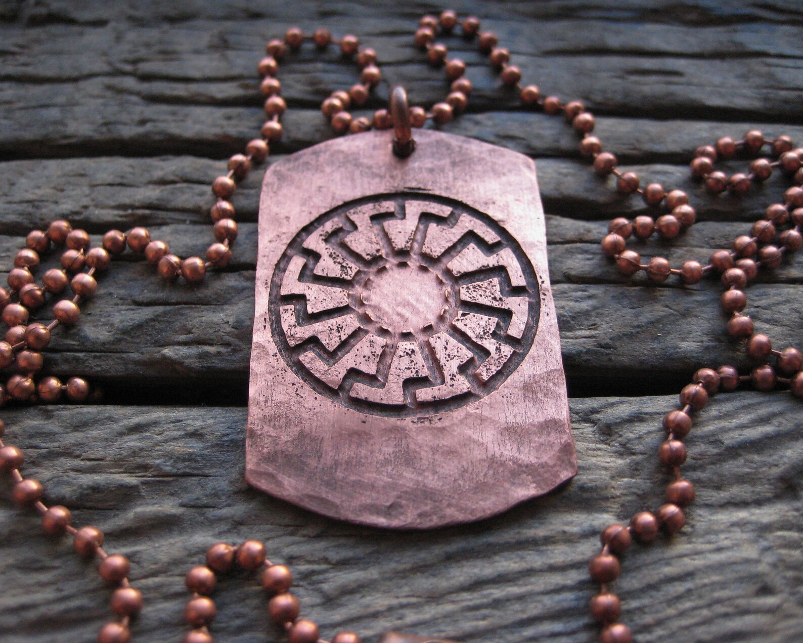 Nordic Black Sun Symbol Sun Wheel Viking Black Sun Necklace | Etsy