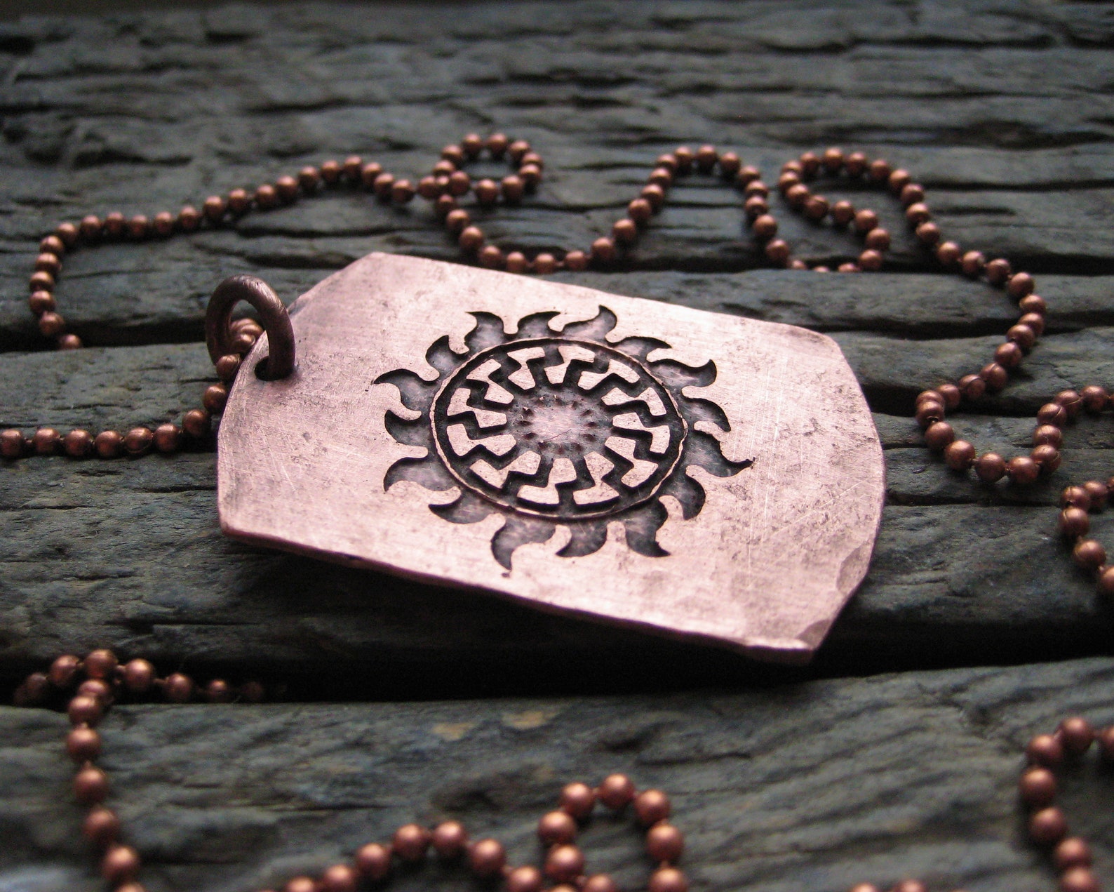 Nordic Black Sun Symbol Sun Wheel Viking Black Sun Necklace | Etsy