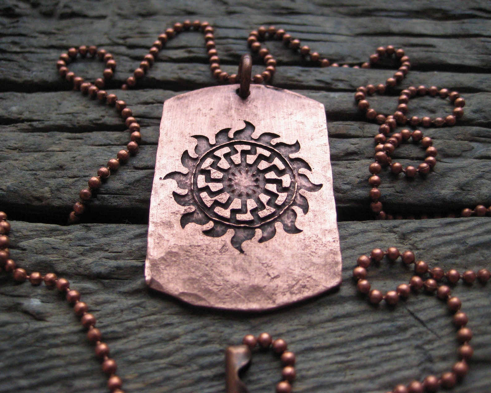 Nordic Black Sun Symbol Sun Wheel Viking Black Sun Collier | Etsy