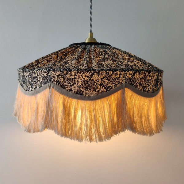 Fringed Lampshade - Etsy UK