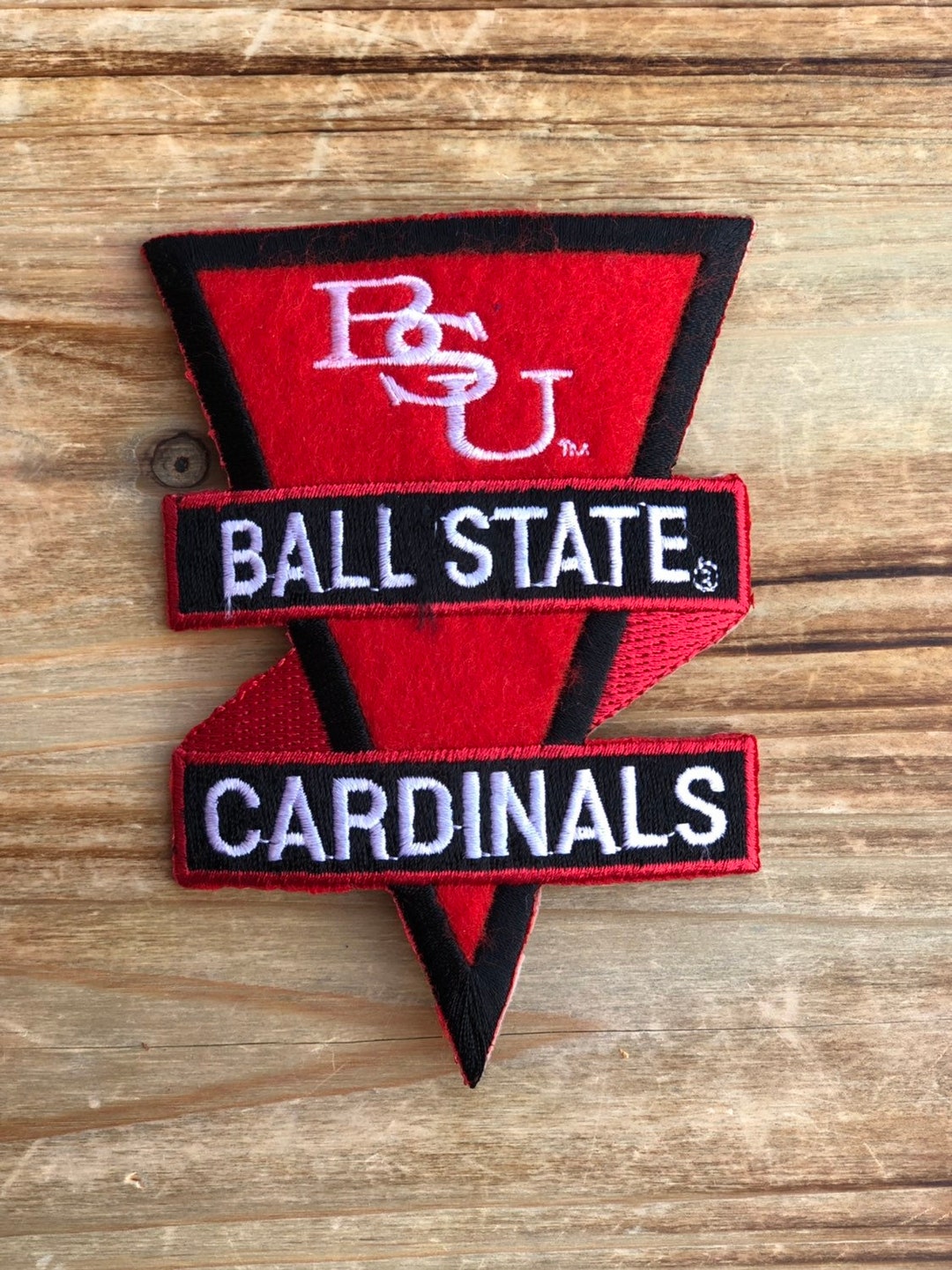 NOS Vintage Ball State Iron on Patch - Etsy