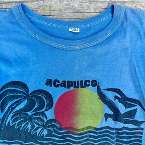 Vtg Acapulco Stringy Tropical Tourist Shirt - Etsy