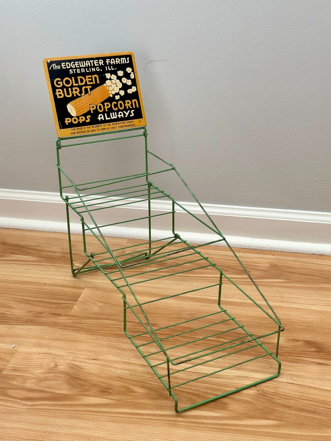 1950s Edgewater Farms Popcorn Wire Display Rack - Etsy